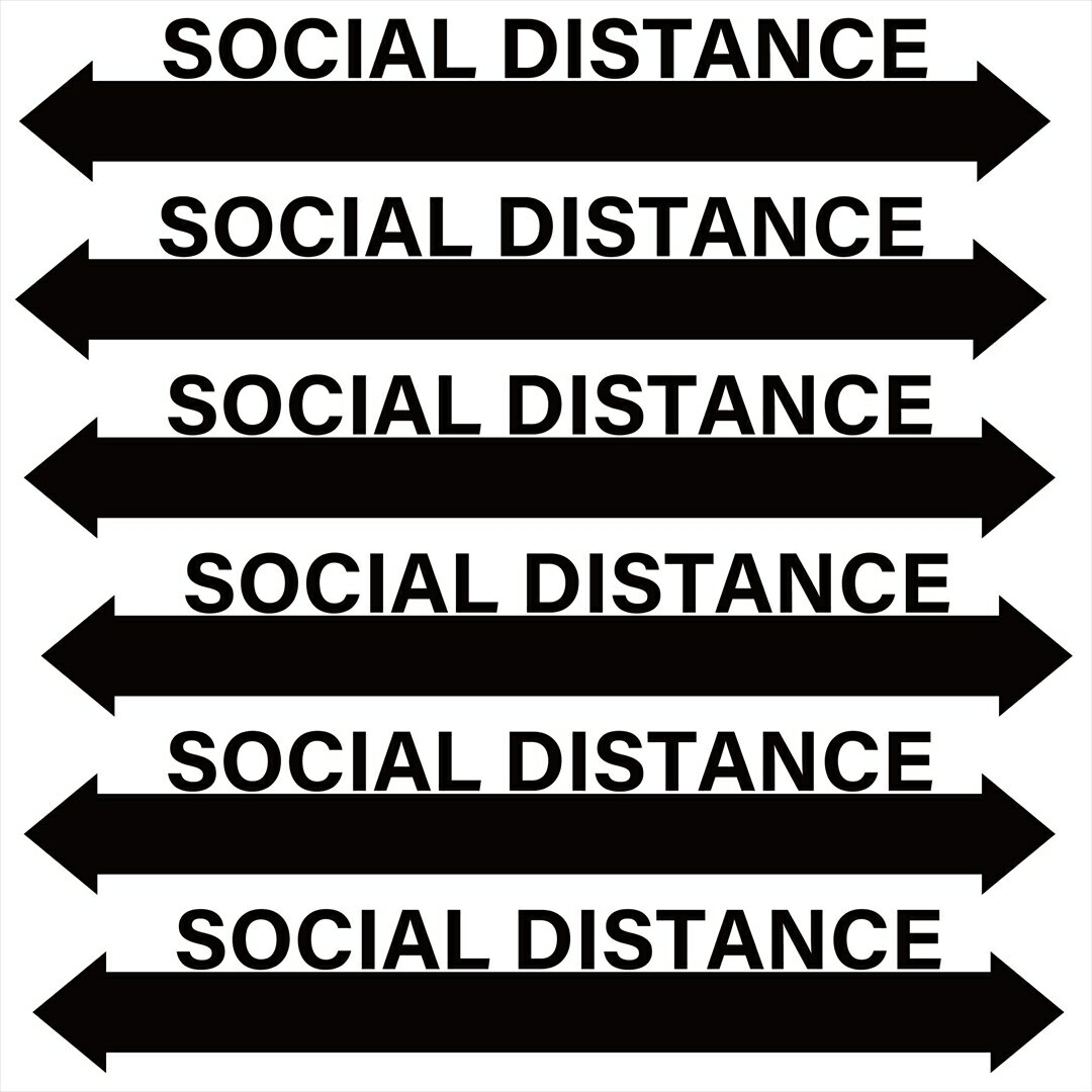 ソーシャルディスタンス☆ウォールステッカー 90×90cm Social distance　社会的距離　ソーシャル・ディスタンス　壁にも　足元にも▼カラーのページへは画像をクリック▼ ▼ソーシャルディスタンス全デザインはこちらから▼ ●対象...