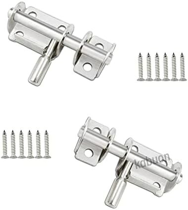 ラッチボルト2本とネジ12本。 高品質のステンレス鋼製で、多層研磨処理を施しています。耐摩耗性と耐食性に優れており、外観は簡潔で密封された溶接、厚くて強化されたベースで頑丈です。左手または右手のスイング用に設計されており、ドアに合わせて取り...