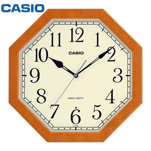 ◆カシオ CASIO 電波 掛 時計 IQ-1023J-7JF 希望小売価格 オープン価格 ※メーカー希望小売価格はメーカーサイトに基づいて掲載しています。 枠材 樹脂(薄茶)/風防 : ガラス サイズ・重さ 約 325x 325x 51m...