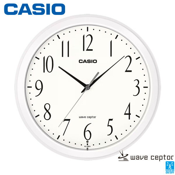◆カシオ CASIO 電波 掛 時計 IQ-1080J-7JF 希望小売価格 オープン価格 ※メーカー希望小売価格はメーカーサイトに基づいて掲載しています。 枠材 樹脂(パールホワイト)/風防 : ガラス サイズ・重さ 約 268x 268...