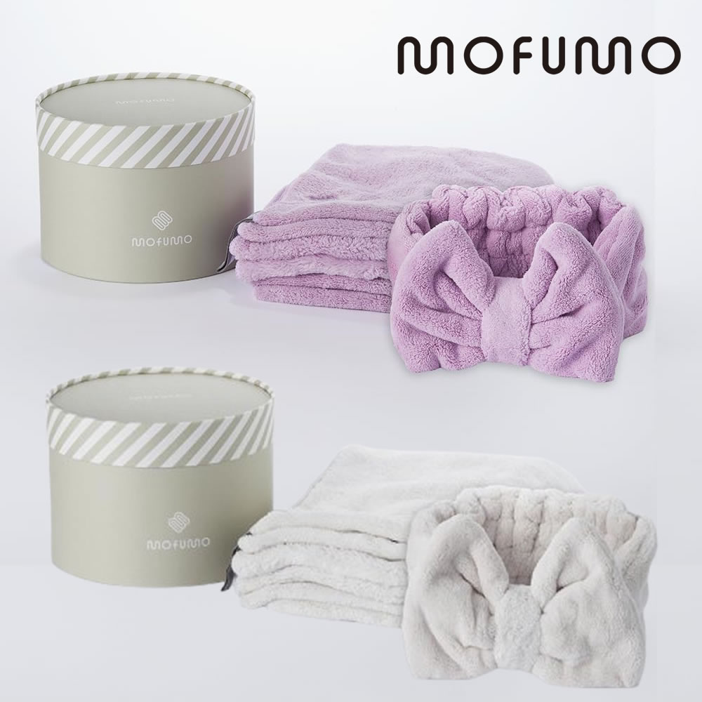髪にやさしい毎日を。美容師が6年かけて開発した、ヘアタオル＆ターバンのセット “摩擦レス”なケアを叶えるために、50種類以上の素材と形状を検証して完成した、mofumoオリジナルのヘアタオルとターバン。吸水性にすぐれたマイクロファイバー素材...