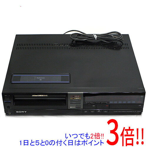 商品名【中古】SONY ベータビデオデッキ SL-HF3商品状態動作確認済みの中古品です。※中古品ですので、傷、汚れ等ある場合がございます。型番SL-HF3付属品※画像のものがすべてです。ご確認後、ご検討お願い致します。その他※掲載画像は代...