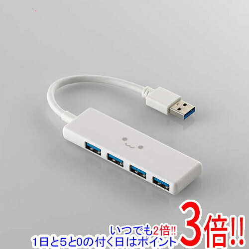 商品名ELECOM製 USB 5Gbpsハブ 4ポート U3H-H040WF しろちゃん商品状態新品型番U3H-H040WF [しろちゃん(ホワイト×ブラック)]仕様メーカー：エレコム製（エレコム株式会社）[基本スペック]タイプ：USBハブ...