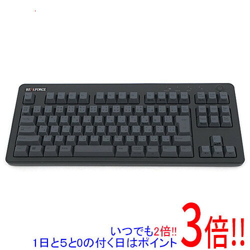 商品名【中古】東プレ キーボード REALFORCE R3 R3HC11 ブラック/ダークグレー 元箱あり商品状態動作確認済みの中古品です。※中古品のため、使用感や傷、汚れ等がある場合がございます。商品名REALFORCE R3型番REAL...