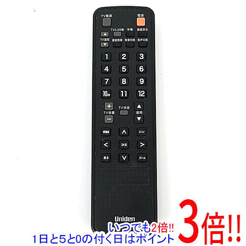 商品名【中古】UNIDEN 地デジチューナー用リモコン RM-E23商品状態動作確認済の中古品です。※本体が日焼けしております。※中古品ですので、傷、汚れがございます。ご理解の上、ご検討お願いします。型番RM-E23付属品※画像のものがすべ...