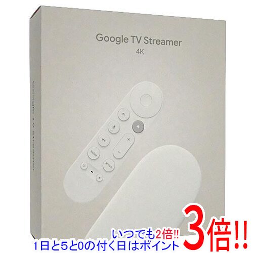 商品名Google Google TV Streamer (4K) GA05662-JP Porcelain商品状態新品の商品です。商品説明【お気に入りのエンターテイメントを手軽に楽しめる。】Google 史上最高峰のストリーミング デバイ...