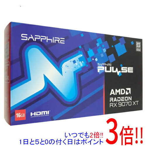 商品名SAPPHIRE PULSE Radeon RX 9070 XT GAMING 16GB GDDR6 PCIExp 16GB 11348-03-20G商品状態新品型番11348-03-20G仕様メーカー:SAPPHIRE(サファイア)...