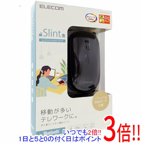 商品名ELECOM Bluetooth4.2対応 BlueLEDマウス M-TM10BBBK ブラック商品状態 新品。 商品説明 厚さ28mmの薄型設計でカバンに入れて持ち運びしやすい！ ソフトレザー製収納ポーチが付属したBluetooth...