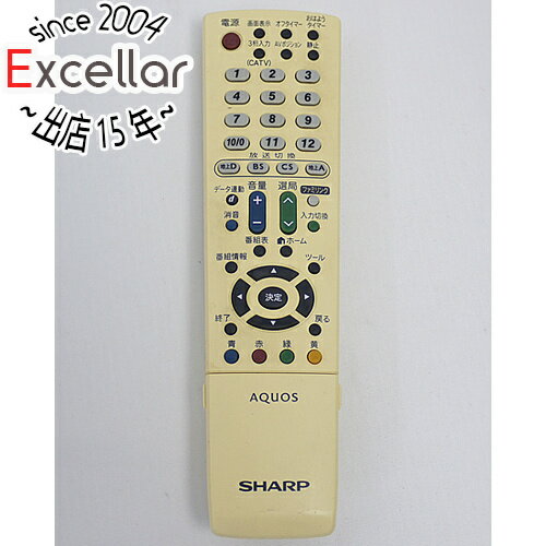 商品名【中古】SHARP製 液晶テレビ用リモコン GA871WJSB商品状態 動作確認済の中古品です。※本体が日焼けしております。※中古品ですので、傷、汚れがございます。ご理解の上、ご検討お願いします。 商品名 液晶テレビ用リモコン 型番 ...