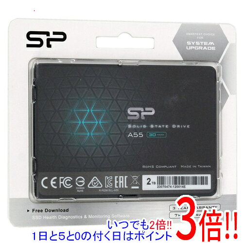 商品名Silicon Power製 2.5インチ SSD Ace A55 SP002TBSS3A55S25 2TB商品状態新品型番Ace A55 SP002TBSS3A55S25仕様[スペック]容量 2000 GB規格サイズ 2.5インチイ...