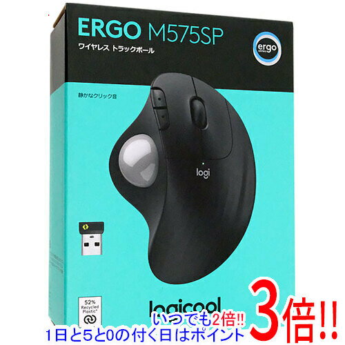 商品名【中古】ロジクール ERGO M575SP M575SPBK ブラック 未使用商品状態 未使用品です。 商品名 ERGO M575SP 型番 M575SPBK [ブラック] 仕様 [基本スペック] タイプ トラックボール ケーブル ワ...