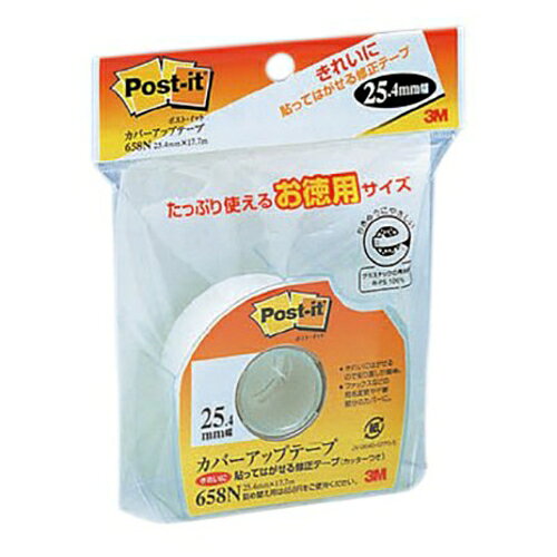 ●仕様：本体・カッター付●テープ寸法：幅25．4mm×長17．7m●材質：カッター＝再生プラスチック100％
