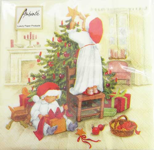■生産：オランダ　 ■素材：パルプ　 ■サイズ：33x33cm■枚数：10枚入りカラフルでユニークなキッチンアイテムを多数展開するアンビエンテ社のペーパータオル。デコパージュなどみなさん色々お使頂いています。ギフトラッピングペーパーとしても...