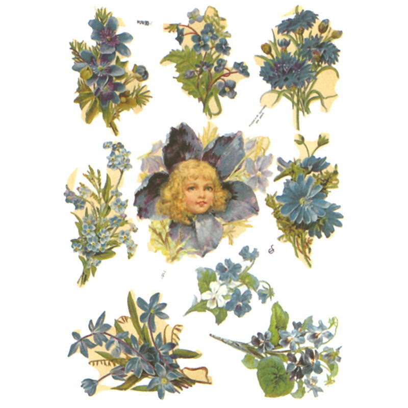 ■シートサイズ約：16.5×23.5cm■生産：ドイツアンティークの雰囲気たっぷり。ヨーロッパで古くから愛されてきたクラフトアイテム、クロモス。色とりどりのモチーフたちはコラージュやデコパージュに大活躍。アルバムやカードをノスタルジックに彩...