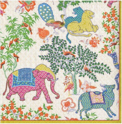 ■デザイン:ピエール・フレイのテキスタイルデザインを取り入れた伝統的なブロックプリントのパターン。■生産：ドイツ　 ■素材：パルプ　 ■サイズ：33x33cm■枚数：10枚入りキッチン紙製品やカードで有名なカスパリ社の素敵なペーパータオル。...