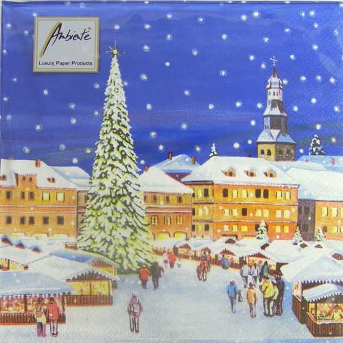 ■生産：ヨーロッパ各地　 ■素材：パルプ　 ■サイズ：25x25cm■枚数：10枚入りカラフルでユニークなキッチンアイテムを多数展開するアンビエンテ社のペーパータオル。皆さんデコパージュやお菓子を包んだりラッピングに使っています。色柄がプリ...