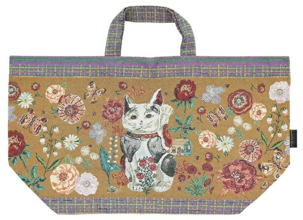 パリのデザイナー『ナタリー・レテ』のマチ付きトートバッグ。 ゴブラン風の高級感のある質感です。 ※画像2と3はイメージです。 ◆内ポケットなし ◆サイズ：46x26xマチ16cm ◆素材： ポリエステル68% 綿21% レー ヨン7% ナイ...