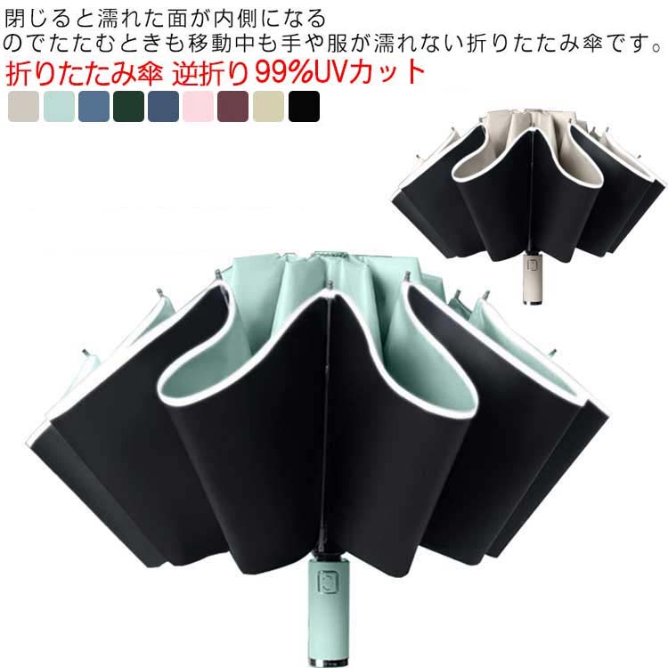 閉じると濡れた面が内側になるのでたたむときも移動中も手や服が濡れない折りたたみ傘です。電車やバスの中で他の乗客を気にする必要もないですし、車に乗る際もシートが濡れる心配がありません。便利さを一層に進化した折り畳み傘です。閉じると濡れた面が内...