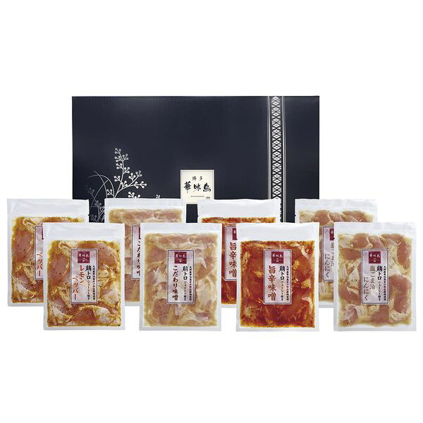 ポイント自社で養鶏場を持ち、丹精込めて育てたブランド鶏 九州産銘柄鶏華味鳥。水たき料亭でも使用し、お客様からも人気の銘柄鶏です。1羽から数グラムしか取れない、希少部位である“肩肉（手羽小間肉）”を使用。モモ肉のようにジューシーで、タレとの相...