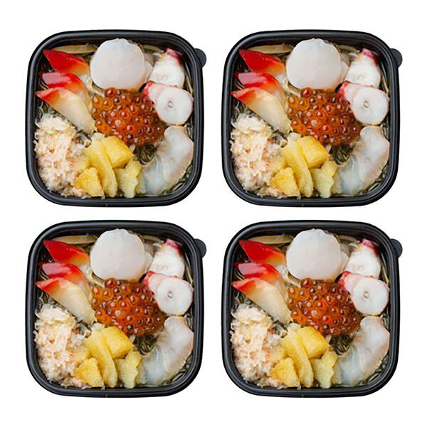 ポイント7種類の海鮮具材をあしらった豪華松前漬けです。個食タイプになっております。※写真はイメージです。内容・デザイン等変更になる場合があります。予めご了承ください。箱サイズ17×28×7cm現品サイズ・内容七種海鮮松前漬け（帆立、ヒラメ、...