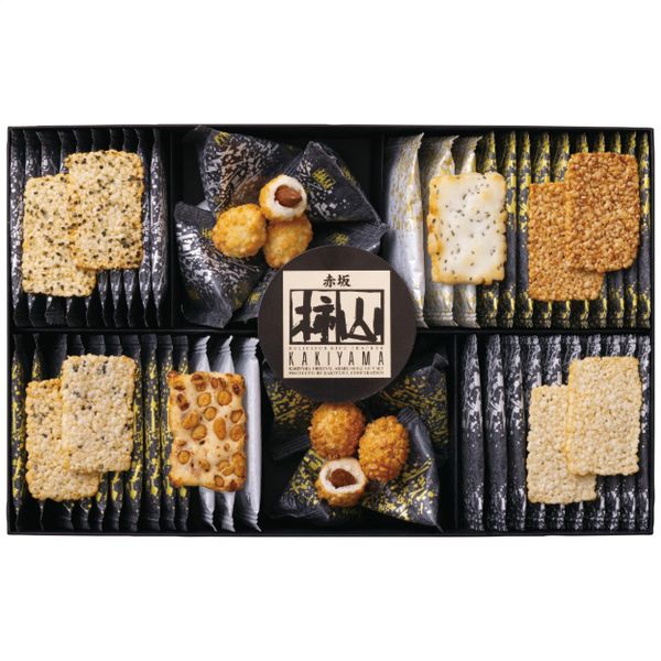 ポイント上品な装いの赤坂柿山一番人気。こだわりのもち米を使用。お米一粒一粒の美味しさを活かした薄焼きおかきの慶長、アーモンドをあられで包み込み焼き上げた慶凰など、お米本来の旨味と香りがご堪能いただける一品は、大切な方への贈答や改まった席への...