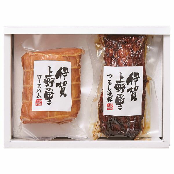 ポイント自然豊かな伊賀盆地で職人の手により丁寧に作り上げました。一本一本ロースターでつるし焼きした自慢の焼豚と、人気のロースハムのセットです。※写真はイメージです。内容・デザイン等変更になる場合があります。予めご了承ください。箱サイズcm2...