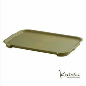 サイズ約 幅38.3×奥行26.3×高さ2.7（cm）材質ポリプロピレン容量重量：約200g備考　【カラー】グリーン 　【生産国】日本製収納ボックスKatasu（カタス）フタS用ホワイトカラーボックスS用ブラウンカラーボックスS用イエローカ...