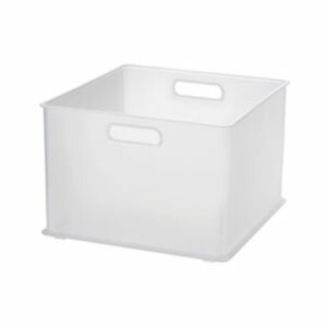 サイズ外寸：約 幅26.3×奥行26.3×高さ18（cm）、内寸：約 幅24.2×奥行24.4×高さ17.3（cm）材質ポリプロピレン備考　【カラー】クリア　【生産国】日本　■■その他■■※キャスター（別売）取り付け可能【収納ボックス ナチ...