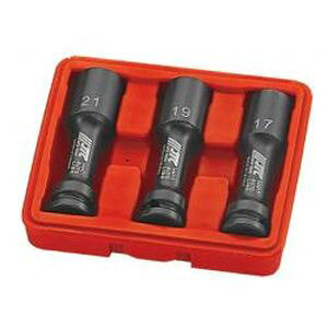 商品説明17,19,21mm(3本セット)　差込:12.7mm　全長:100mm適合薄型、全長100L【JTC】セミディープインパクトソケット　JTC5444詳細【注意事項】お届け先が、北海道、沖縄、離島になる場合、別途送料が必要になる場合...