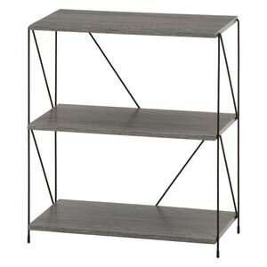 商品サイズ（mm）全体：幅620 × 奥行310 × 高さ712、耐荷重(全体)：30kg、耐荷重(棚板)：10kg、棚板厚：15mm商品重量（kg）7.2素材塗装：なし、材質：■構造部材：金属(鋼) ■表面材：プリント紙化粧パーティクルボ...