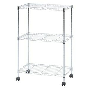 商品サイズ（mm）全体：幅600×奥行350×高さ920、耐荷重(天板)：22kg、パイプ直径：19mm商品重量（kg）4梱包サイズ外箱：幅620 × 奥行365 × 高さ107素材材質：■構造部材：金属(鋼) ■表面加工：メッキ(クロム)...