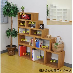 【オープンラックシステム】商品サイズ（外寸）幅40 x 奥行30 x 高さ30 cmカラーオークホワイト生産国タイ完成品/要組立組立式補足説明全体耐荷重　20kg素材　プリント化粧繊維板工具を使わずボンドを入れ差し込むだけ組立簡単その他北海...