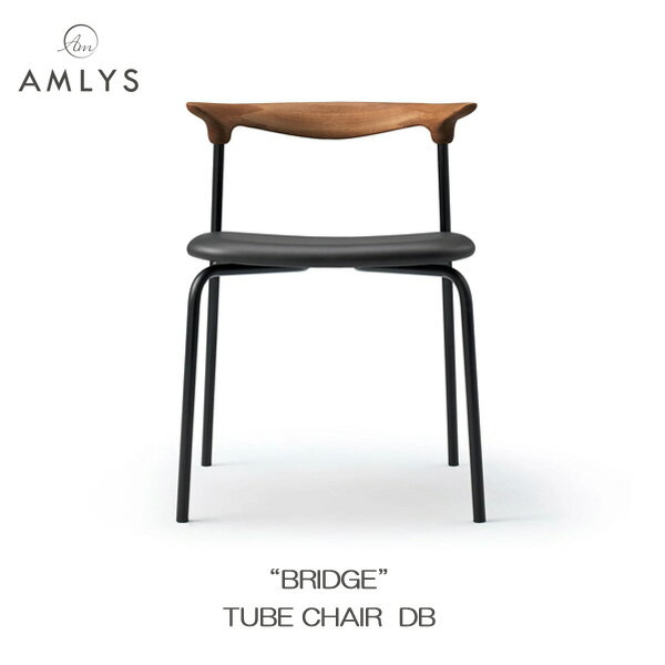 AMLYS アムリス BRIDGE ブリッジ チューブチェアー 木部DB色 金属フレームとオーク材の美しく洗練されたデザイン。 金属フレームのエレガントで直線的なラインと、 オーク材の優しく包み込むような曲線の背板。 不要な要素を削ぎ落した...