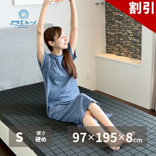 ■洗えるマットレス アラエルーノ 約97×195×8cm シングル S ウレタン 専用ネット付き 日本 寝具 革命 マットレス クリーニング 洗濯 難しく フトン 巻き 技術 利用 丸洗い コイン ランドリー 手軽 秘密 連続 気泡 軟質 ...