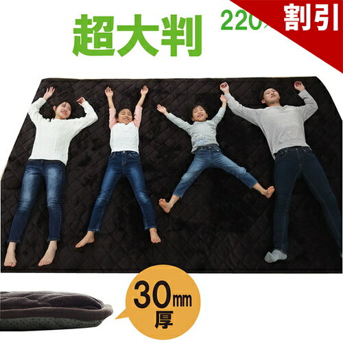 ■あったかラグ 特大敷き布団 約 220×400cm 冬用ラグ 長方形 大きい 幅広 厚敷 超大判 すべり止め加工 ブラウン ネル生地■■あったかラグ 特大敷き布団 約 220×400cm 冬用ラグ 長方形 大きい 幅広 厚敷 超大判 すべ...