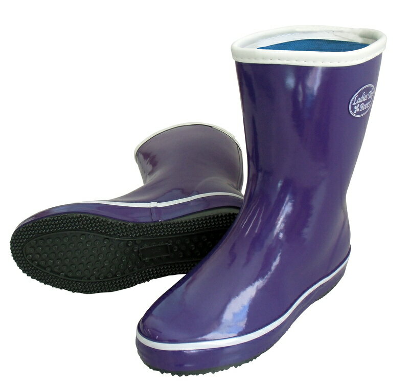 長靴 レディース おしゃれ 雪 女の子 雨靴 通勤 通学 ブーツ 防寒 釣り パープル 紫 シンプル 吸汗 速乾性 婦人ゴム長靴 作業靴 農作業 大人アウトドア ガーデニング 水回り 普段 bkt1017640商品説明・作業用・ガーデニング...