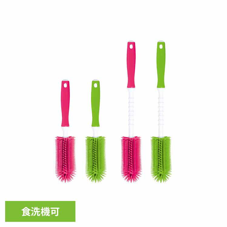 プラスチックもガラスもしっかり洗える。やわらかいシリコン製だから隅々の汚れをキャッチ。水切れがよく、すぐに乾いてカビにくい。●商品サイズ（cm）幅約42×奥行約20×高さ約15●商品重量約0.1kg●規格ブラシ：シリコーンゴム取っ手：ポリプ...