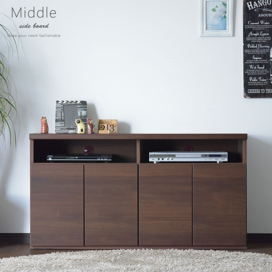 商品情報 材質 MDF/強化シート サイズ※モニター・デッキ等対応サイズをご確認ください。※ ■本体 ・幅119　奥行31.8　高さ63 ■詳細は画像をご確認ください。 カラー ・BR/ブラウン ・WH/ホワイト 特徴 ・完成品(棚板取り付...