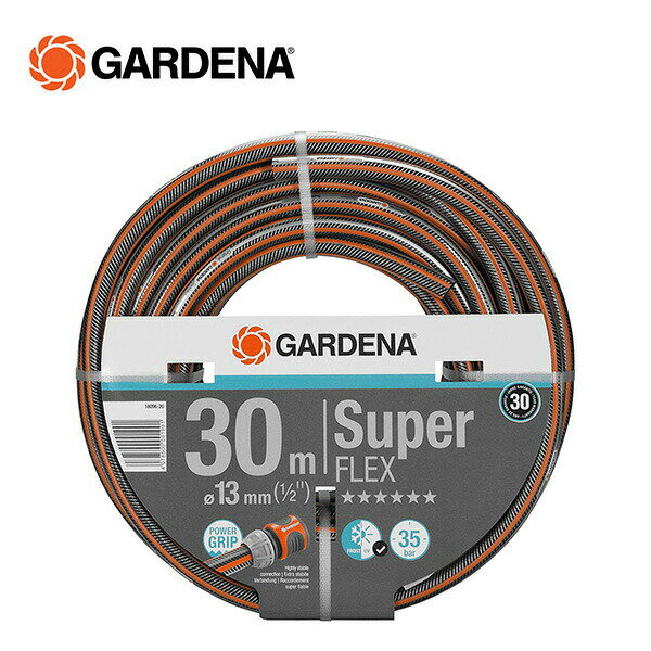 ガルデナ(GARDENA)プレミアム SuperFLEXホース 13 mm(1/2") 長さ30m 18096-20 967250701 本体サイズ 幅37×奥行37×高さ11.5cm　重量4.345kg 材質 PVCスパイラルメッシュ 仕...
