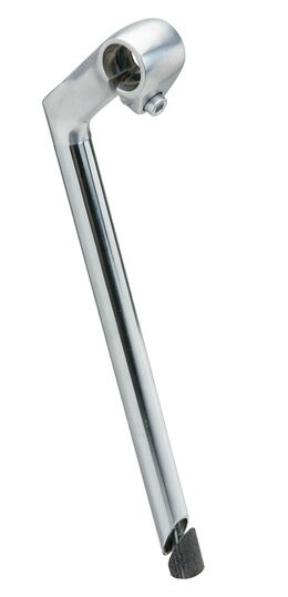 一般車・シティー車向けのスレッドステムです。突き出し長80mm・角度120°の設計により、ハンドル位置を前方に伸ばして快適な乗車姿勢を実現。バークランプ径25.4mm、コラム径22.2mm、有効長200mmと、一般的な規格に対応。最大15k...