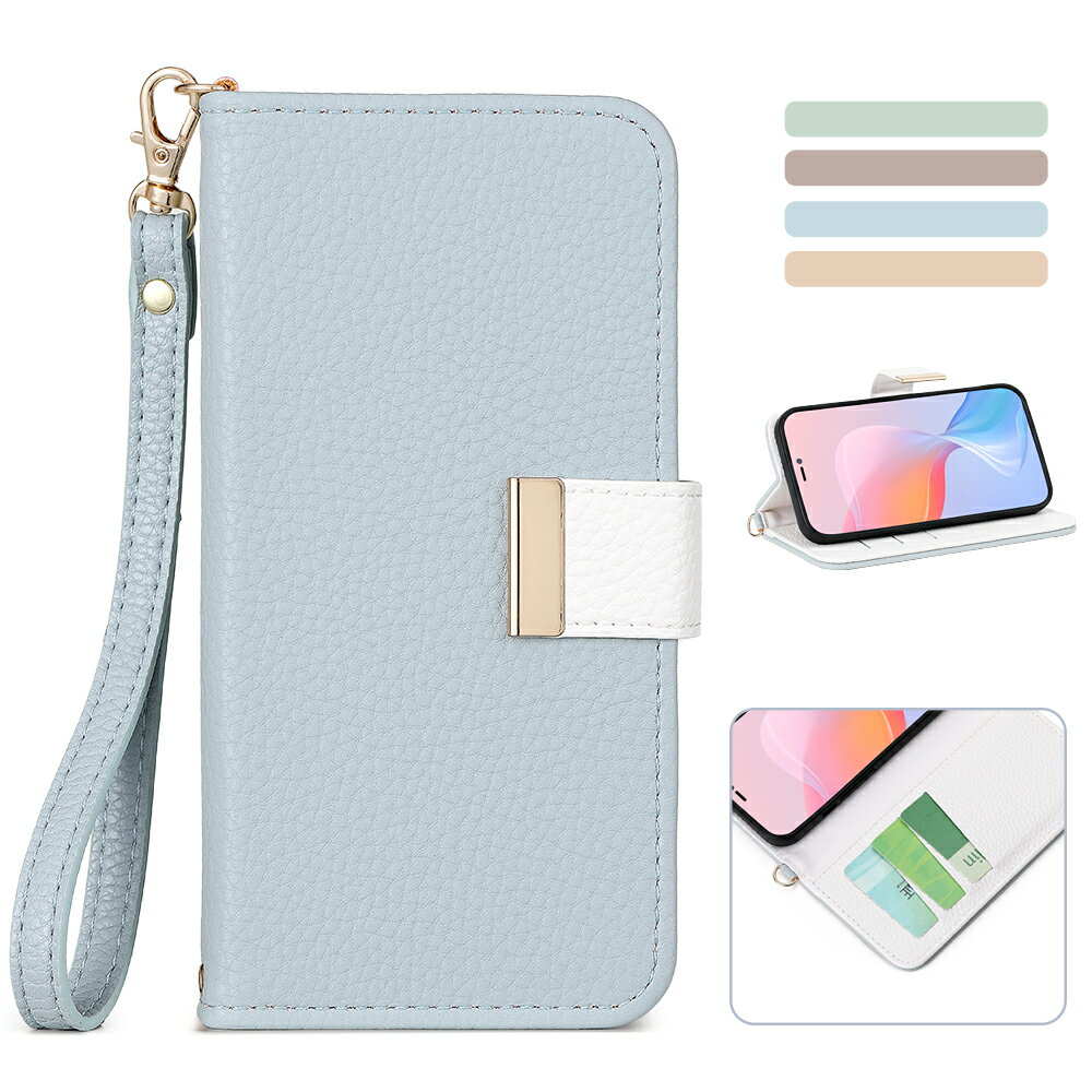 🌸【実用性】 カード収納：内側には4つのポケット付き、カードや駐車券などを収納しておくことができます。横置きスタンド機能： 横向きにスタンドすることが出来るので、スマホでの動画視聴や映画鑑賞にも便利です。ストラップ付き：犬の...