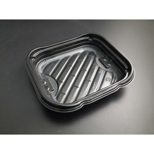 商品コード : 00636規格 : 160×142×32入数 : 800&ensp;&ensp;&ensp;●原産国：・日本●サイズ：・160.0×142.0×32.0●素材：・CPET●耐熱温度：・220℃●レンジ可否：・OK●色：・黒●...