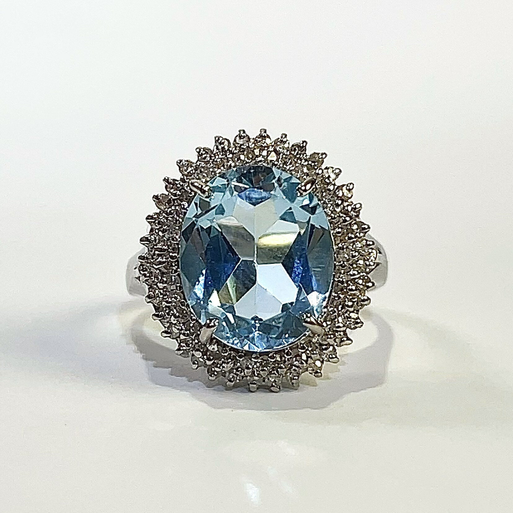 楽天市場】アクアマリン リング(モチーフ花)(指輪・リング 楽天市場】アクアマリン リング(モチーフ花)(指輪・リング