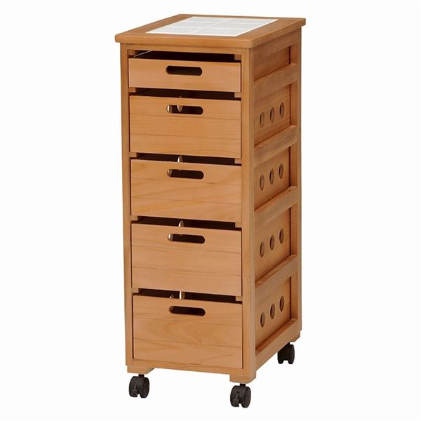 ■サイズ・色違い・関連商品■幅20cm■幅25cm■幅30cm[当ページ]関連商品の検索結果一覧はこちら■商品内容ストッカー（ナチュラル） MUD-6782NAキャスター付きでラクラク!通気性のよい木製で野菜ストッカーにピッタリ。タイル天板...