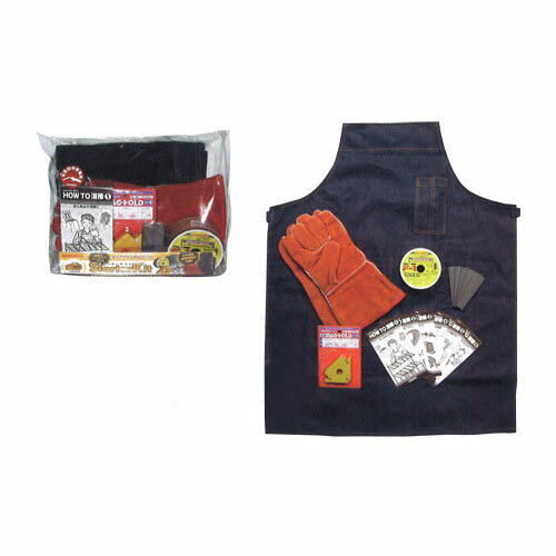 納期について：【取寄】通常3〜5日の発送予定(土日祝除く) 【溶接 用品 キット 前掛け 鋼材 手袋 マグホールド ノンガスワイヤ スズキッド SUZUKID 半自動溶接機用 スターターキット 】 溶接機の他には何が・・・?スターターキット...