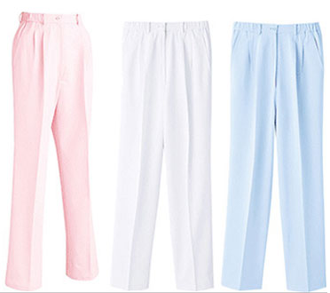 素材 トリコットニット　ポリエステル100% 機能 制菌加工、帯電防止素材使用、ウエスト総ゴム カラー ホワイト、ブルー、ピンク シリーズ WH10342 メーカー 株式会社自重堂 検索関連キーワード スクラブ　ズボン/タックパンツ/スクラ...
