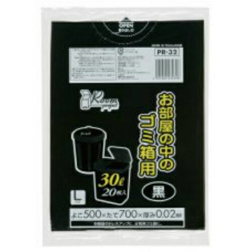 商品名：PR32部屋用ごみ袋30L20P黒内容量：20枚JANコード：4521684232328発売元、製造元、輸入元又は販売元：ジャパックス原産国：タイ商品番号：101-78022ブランド：部屋用ごみ袋部屋用黒ごみ袋部屋用黒ごみ袋広告文責...