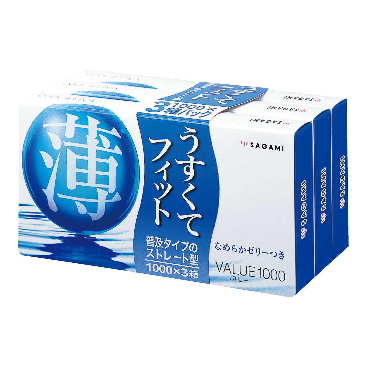 商品名：相模ゴム工業 バリュー1000 なめらかゼリーつき 12コ×3箱入 コンドーム内容量：12コ×3箱JANコード：4974234020577発売元、製造元、輸入元又は販売元：相模ゴム工業原産国：日本区分：医療機器商品番号：101-*0...