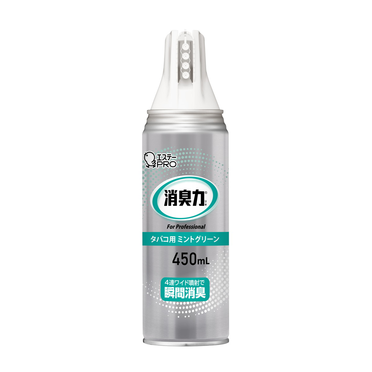 商品名：エステー PRO 消臭力 業務用 ワイドスプレー タバコ用 ミントグリーン 450mL内容量：450mLJANコード：4901070130504発売元、製造元、輸入元又は販売元：エステー原産国：日本商品番号：101-*007-490...