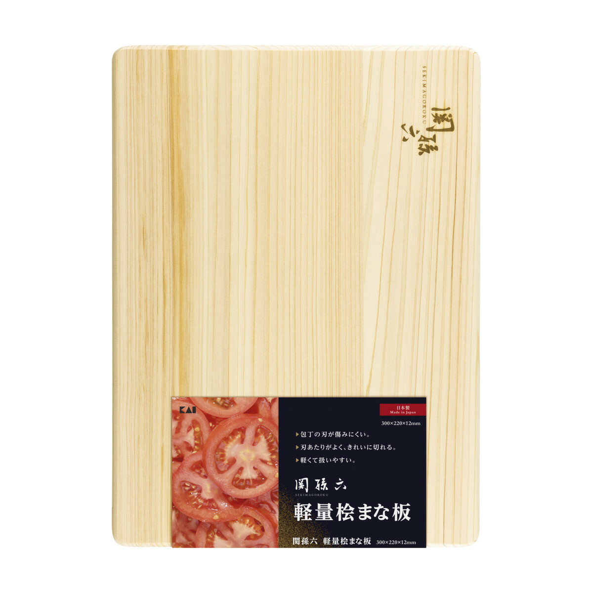商品名：関孫六 軽量 桧まな板 300×220 貝印内容量：1個JANコード：4901601189223発売元、製造元、輸入元又は販売元：貝印原産国：日本商品番号：101-4901601189223商品説明ひのき材ならではの刃当たりの良さ広...